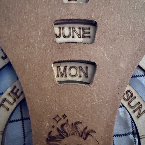 Wall Decor | Rustic Brown Perpetual Calendar Wall Decor | Poshmark